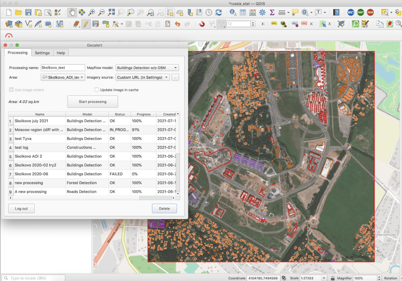 Geoalert AI mapping and geoanalytics platform